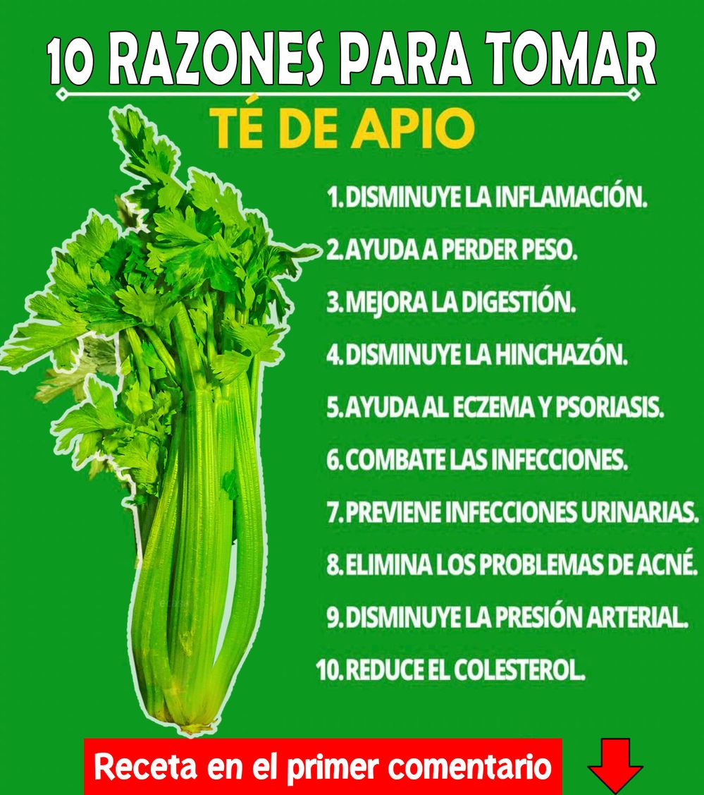 5 razones para beber té de apio - Leonor's Dreams